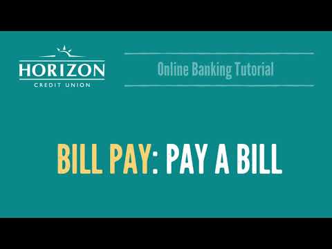 HZCU Online Banking Tutorial: Bill Pay - How to Pay a Bill