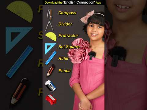 Geometry Box Tools📐 | Kids English Words | Keshari Adi Connection #shorts