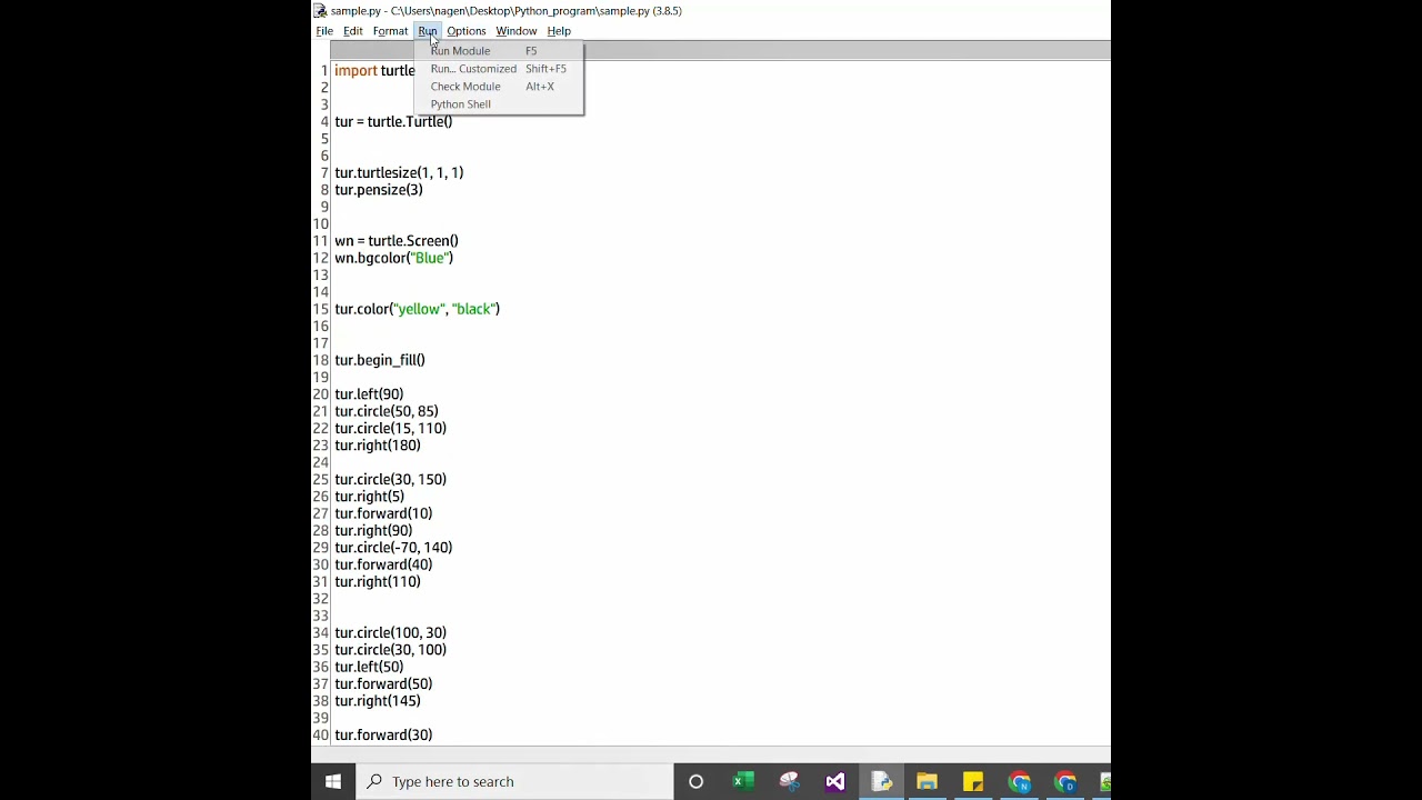 How to draw batman logo using python turtle graphic