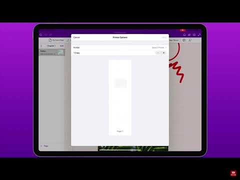 How to export pdf of OneNote in iPad