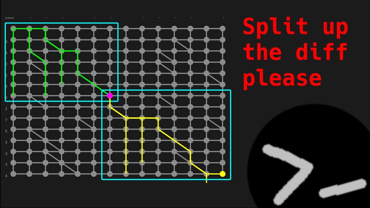 Splitting a diff into smaller diffs