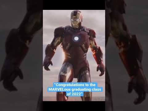 “Congratulations to the MARVELous graduating class of 2022” #marvel #graduation #avengers #ironman👍
