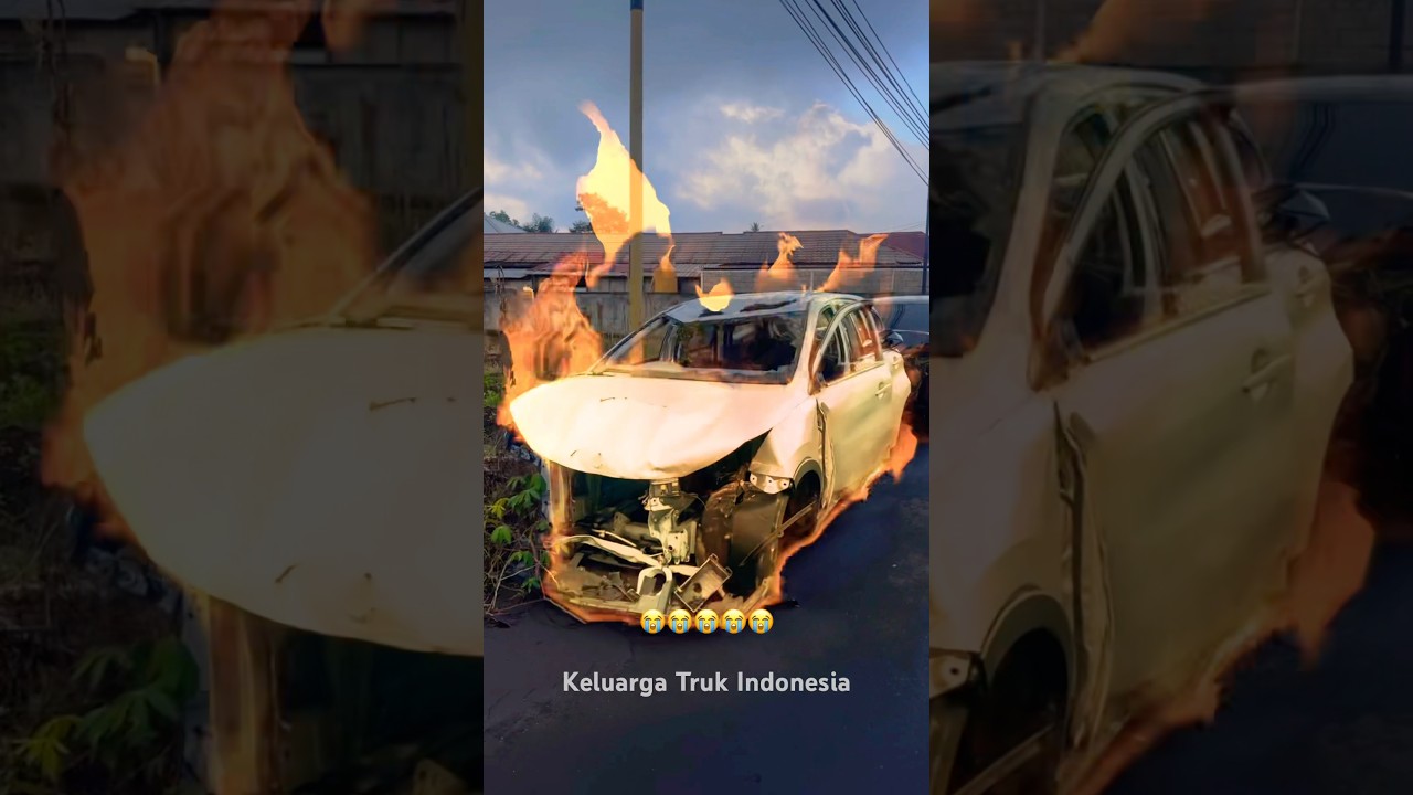 Renungan Untuk Tidak sombong, Mobil Gugur 😭 Kisah Mobil Rusak, kecelakaan, terbakar & ditinggalkan 😭