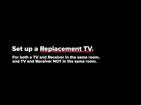 Set Up a Replacement TV