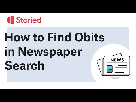 Tip Finding Obits in the Newspaper