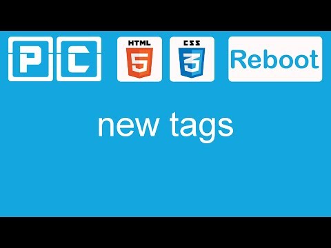 HTML5 and CSS3 beginners tutorial 33 - New tags for the layout