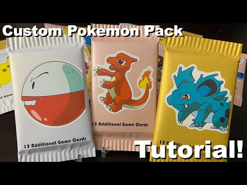 How to Make a Custom Pokémon Booster Pack at Home!