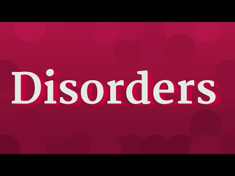 DISORDERS pronunciation • How to pronounce DISORDERS