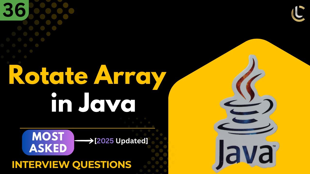 Rotate Array by K Positions in Java | Right Rotation | DSA Array Rotation | Java Interview Questions