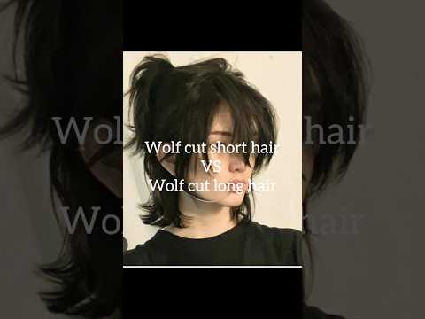 Wolf cut short hair Vs Wolf cut long hair।#shorts #aesthetic #wolfcut