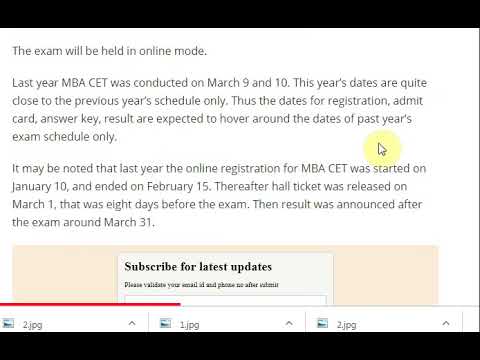 MBA CET 2020: Exam Date Announced, Application Form To Be Released In January