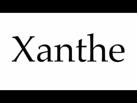 How to Pronounce Xanthe
