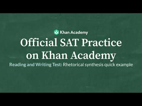 Rhetorical Synthesis: Quick Example Video Lecture - Reading and Writing ...