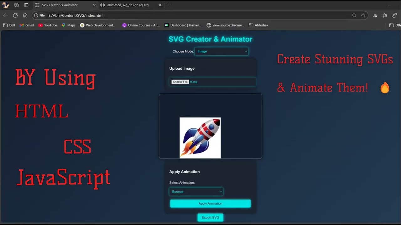 ✨ Create & Animate SVG Graphics with HTML, CSS & JavaScript (2025) | Full Code