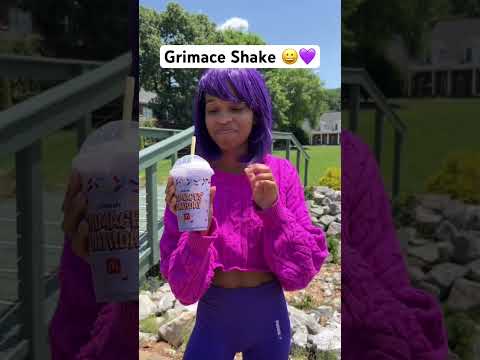 Mcdonald’s Grimace Shake REACTION 😨 #shorts