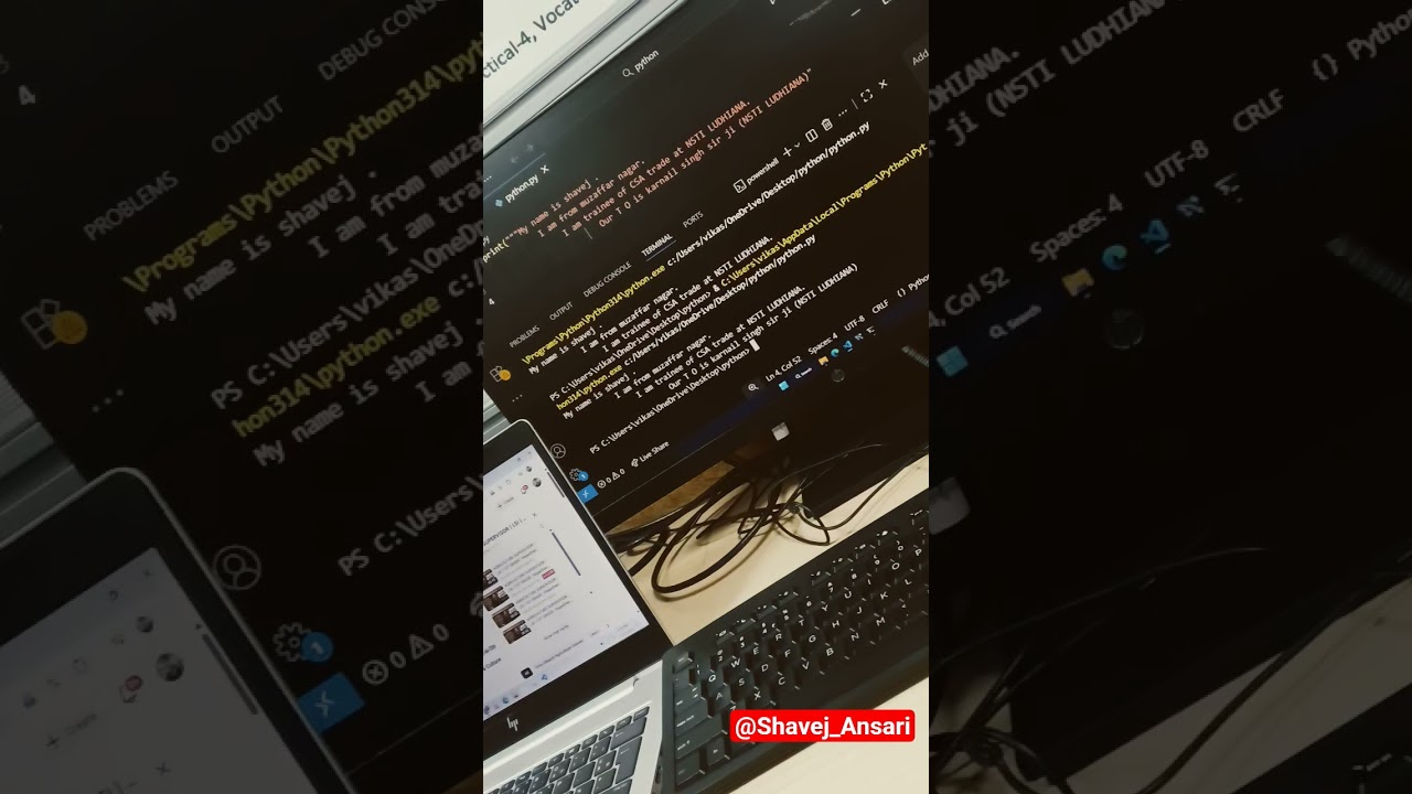 PYTHON PROGRAMMING NSTI LUDHIANA CSA TRAINEE
