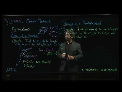 Vectors: Cross Products - 09. Application: Volume of a Parallelepiped