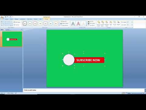 How to make Green screen SUBSCRIBE button PowerPoint