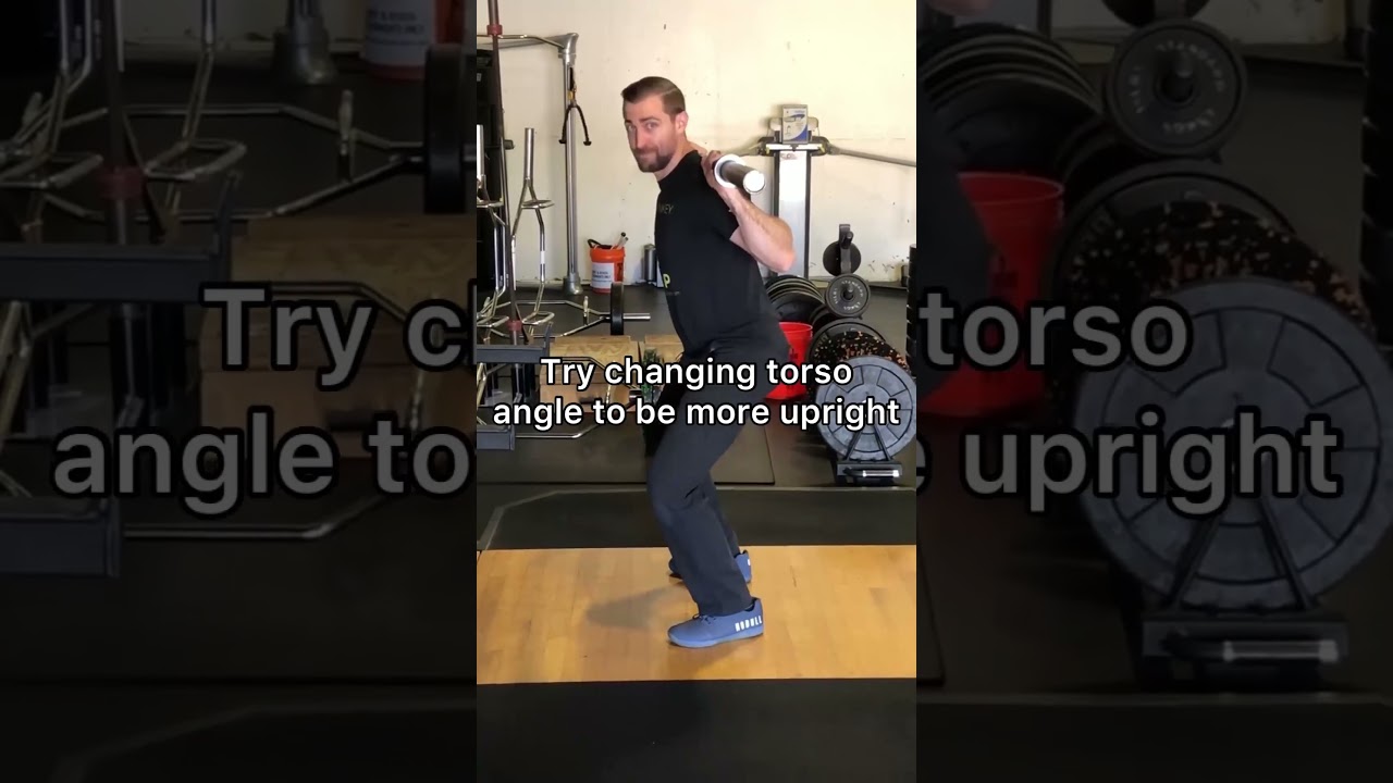 Back squat modifications for lower back pain