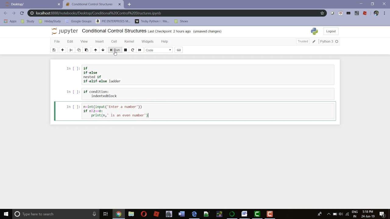 Conditional control structures(if-else)-I