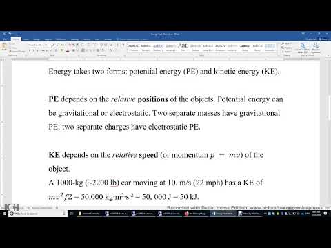 Thermo 1 Energy, Heat, Work