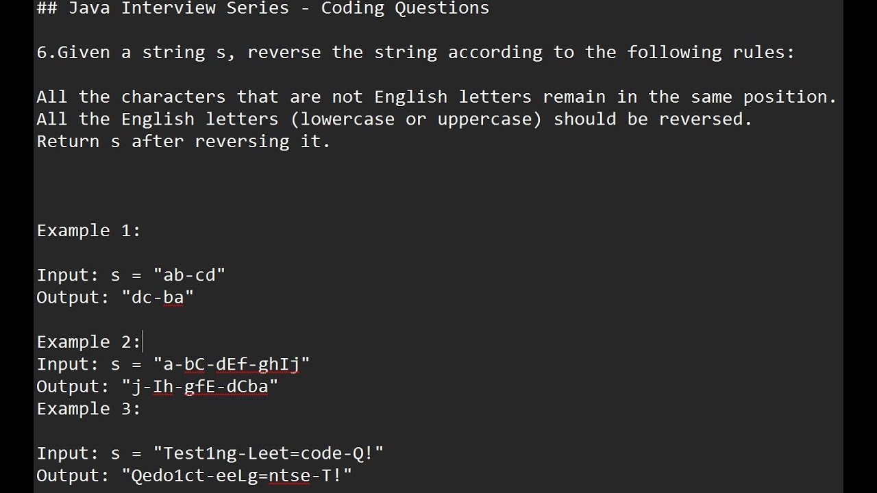 #java8  Reverse a String in Java Without Touching Numbers or Special Characters #leetcode #strings