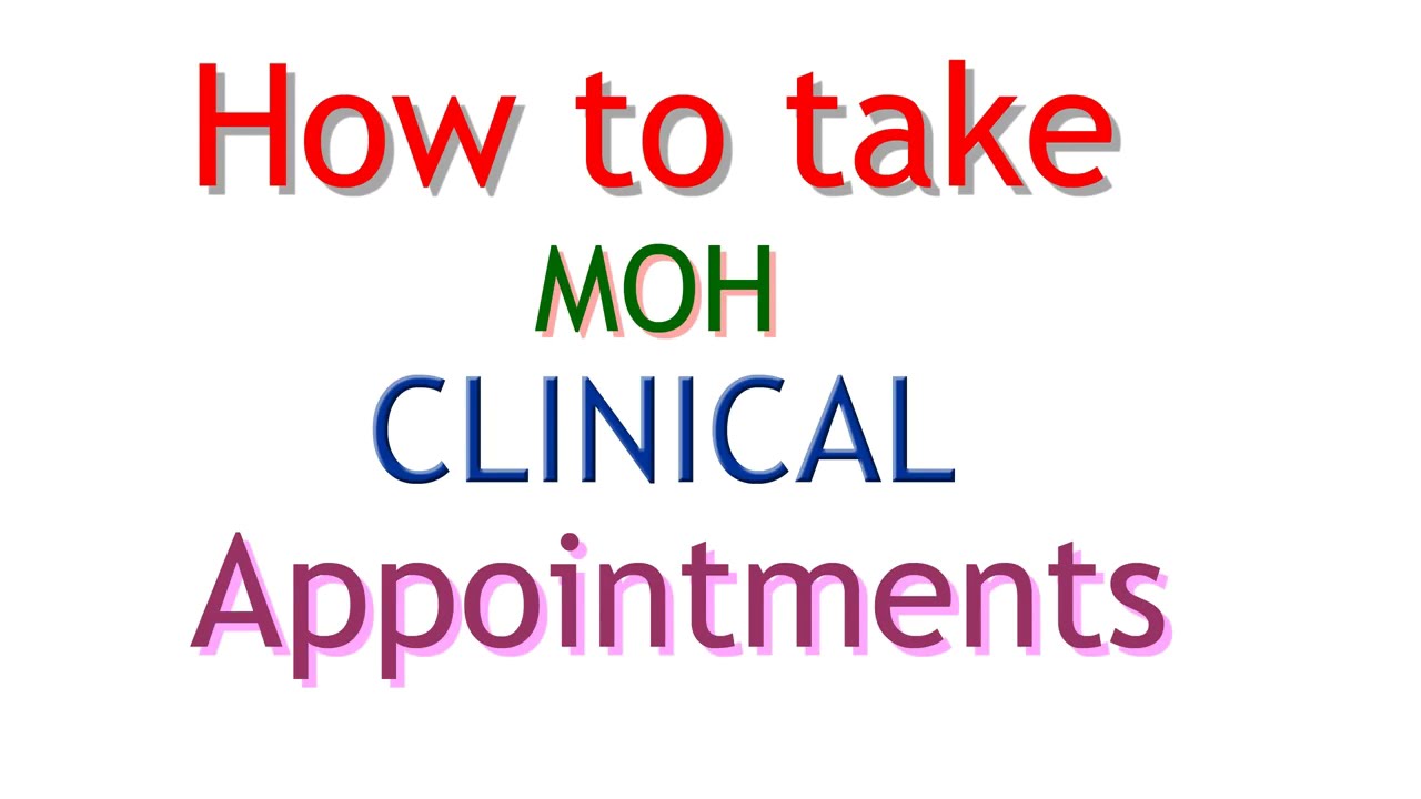How can take online appointments in MOH