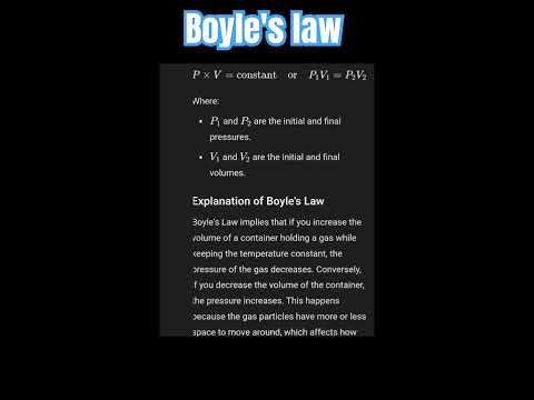 Boyles Law let's learn in smart way !#complete video visit my channel#chemistry