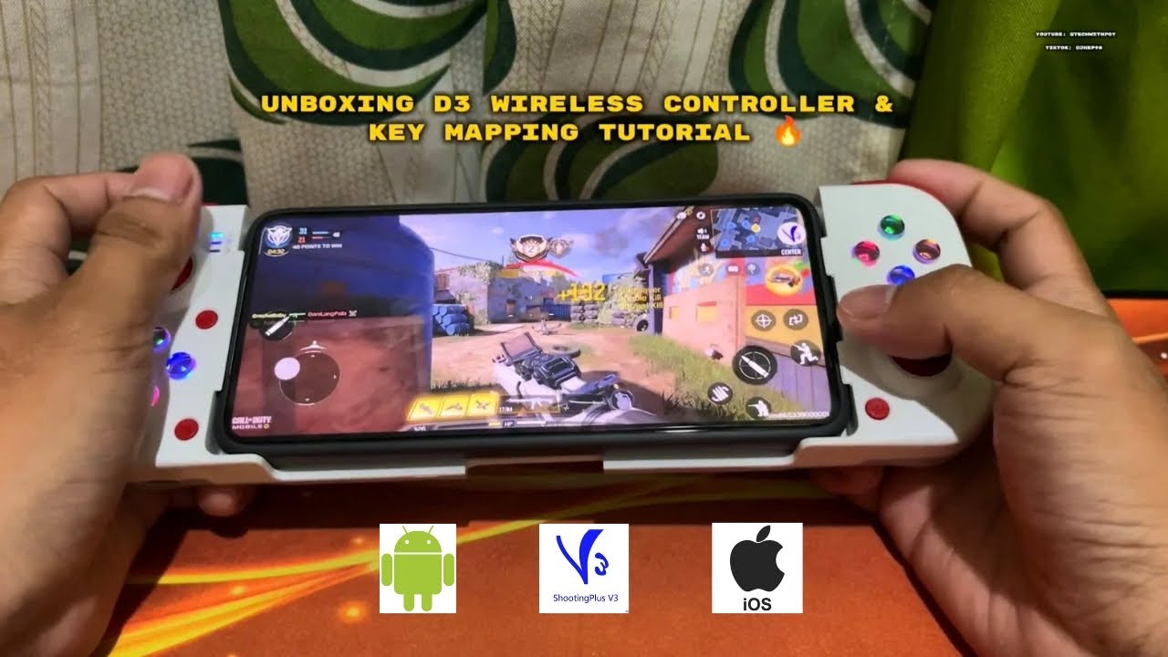 UNBOXING | D3 Wireless Controller | Key Mapping Tutorial using ShootingPlus V3 🔥