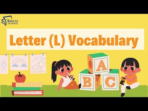Letter L Vocabulary @SheetsDatabase .#alphabet #english #abcd #kindergarten #worksheet