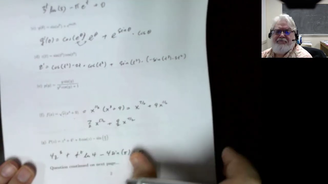 Math 124 Quiz 4 solutions