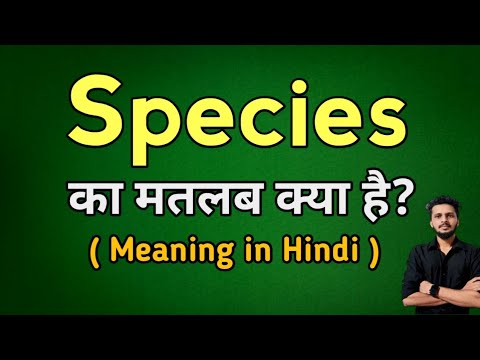 Species Meaning in hindi | Species ka matlab kya hota hai