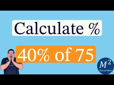 A Cool Percent Trick | Calculate 40% of 75 in Your Head | Minute Math Tricks - Part 93 #shorts