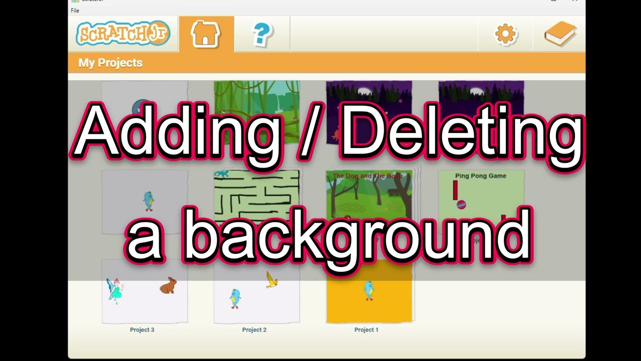 ⭐ Scratch Jr Background Adding / Deleting Tutorial | Make Your Project Look Amazing! 🚀
