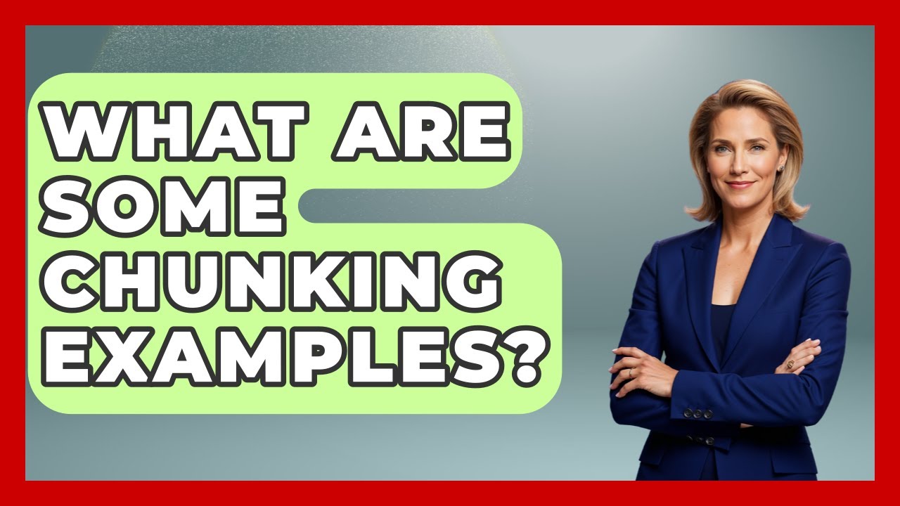 What Are Some Chunking Examples? - Special Education Learning