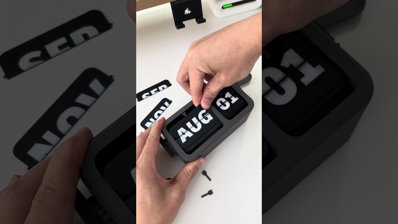 3D printed flip calendar, turn it every day, the flipping sound is very relaxing #3dprinting