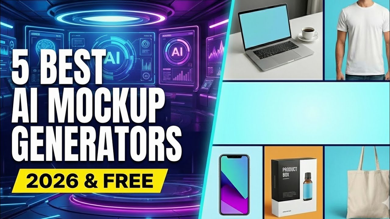 5 Best AI Mockup Generators You Need to Use in 2026 (FREE)