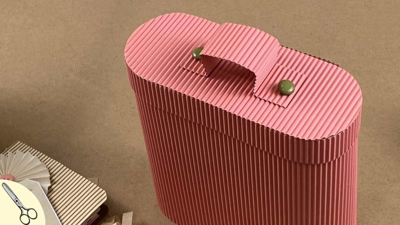 Caja de regalo con papel corrugado // DIY * paso a paso ✄Minilichis
