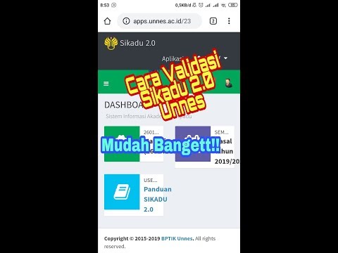 Cara Validasi Sikadu 2.0 UNNES #unnes