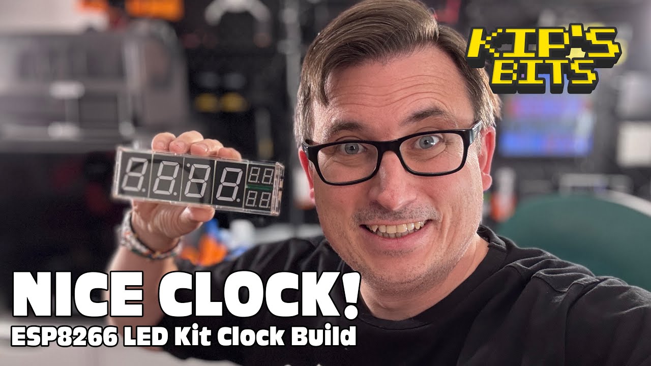 NICE CLOCK! Building a DIY LED Network Clock Kit - ESP8266 with WiFi!