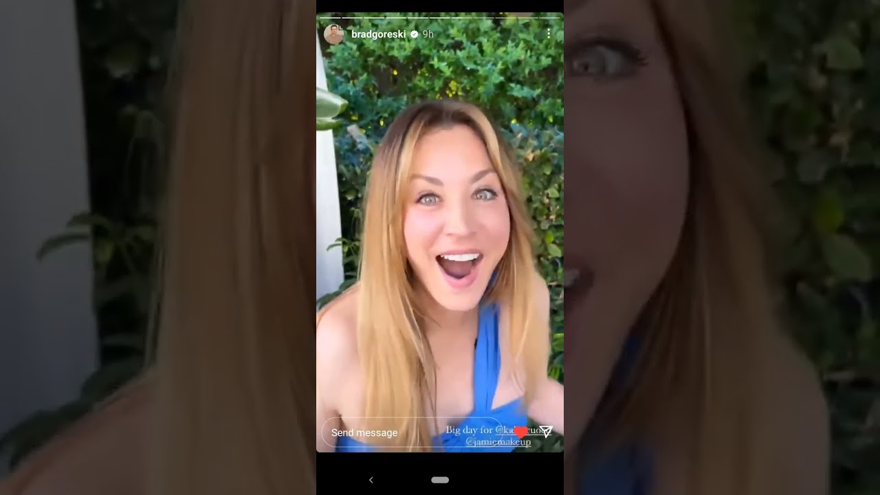 Kaley Cuoco makes the most amazing sound of all time with her tongue