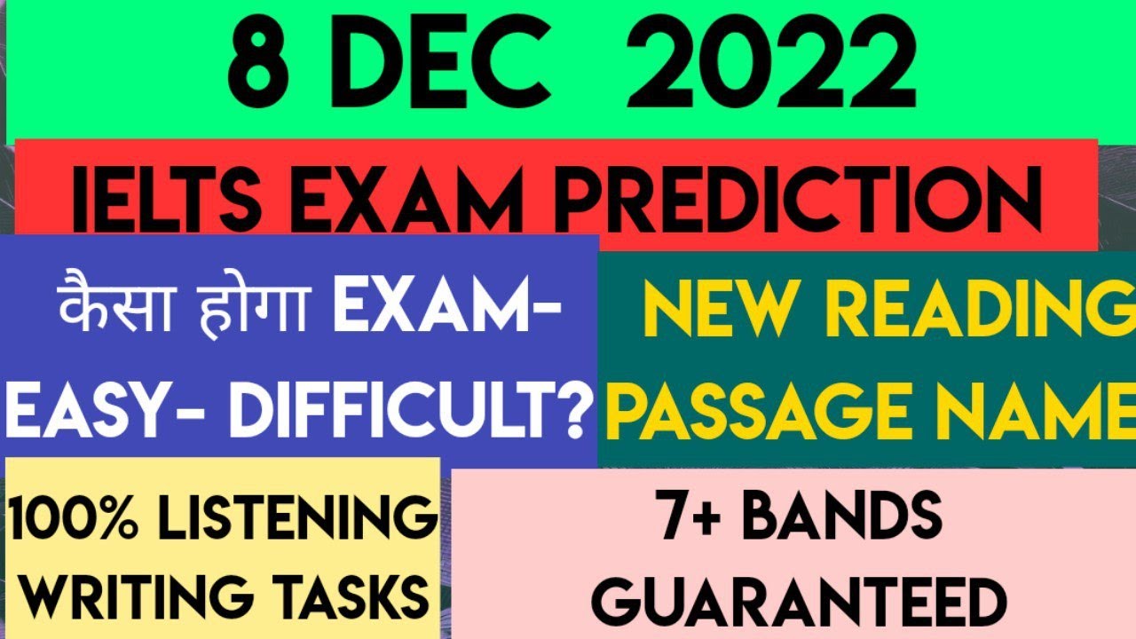 8 DEC IELTS EXAM PREDICTION | Reading Names | Wt2 PDF | Listening Ques| Leaked Exam Type Ques