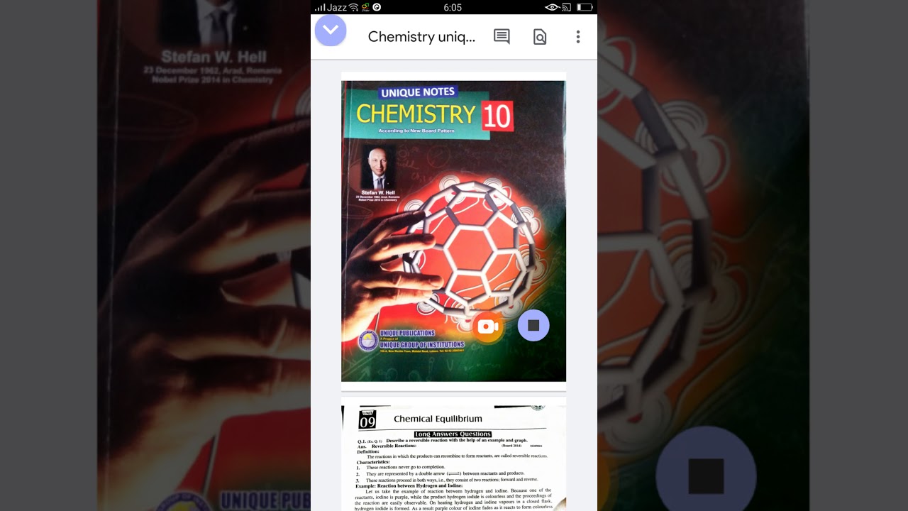 Lecture from unique notes chemistry class 10