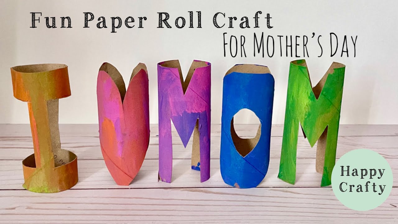 Mother's Day Crafts with Recycled Toilet Paper Rolls