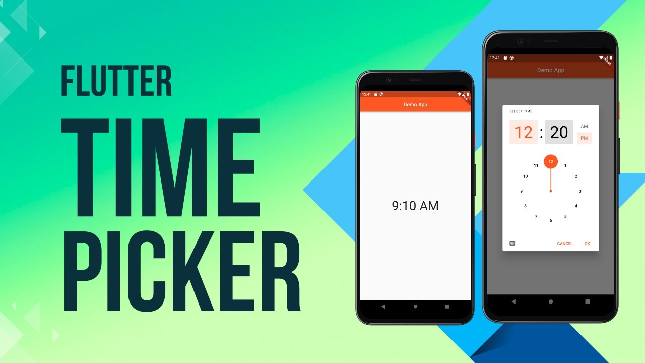 Flutter TimePicker Widget Simple Way