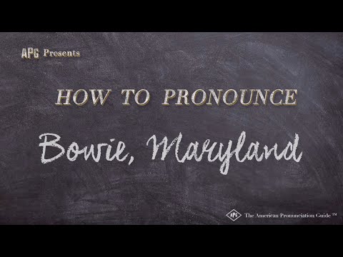 How to Pronounce Bowie, Maryland (Real Life Examples!)