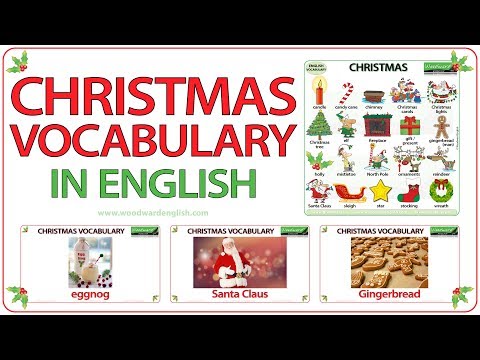 Christmas Vocabulary in English | Learn English Words associated with Christmas | ESOL Xmas