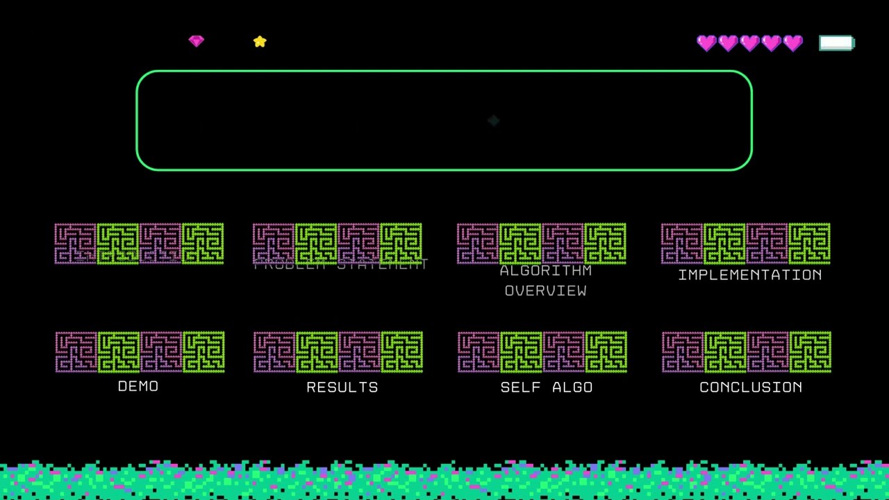 Maze Explorer Game Algorithm