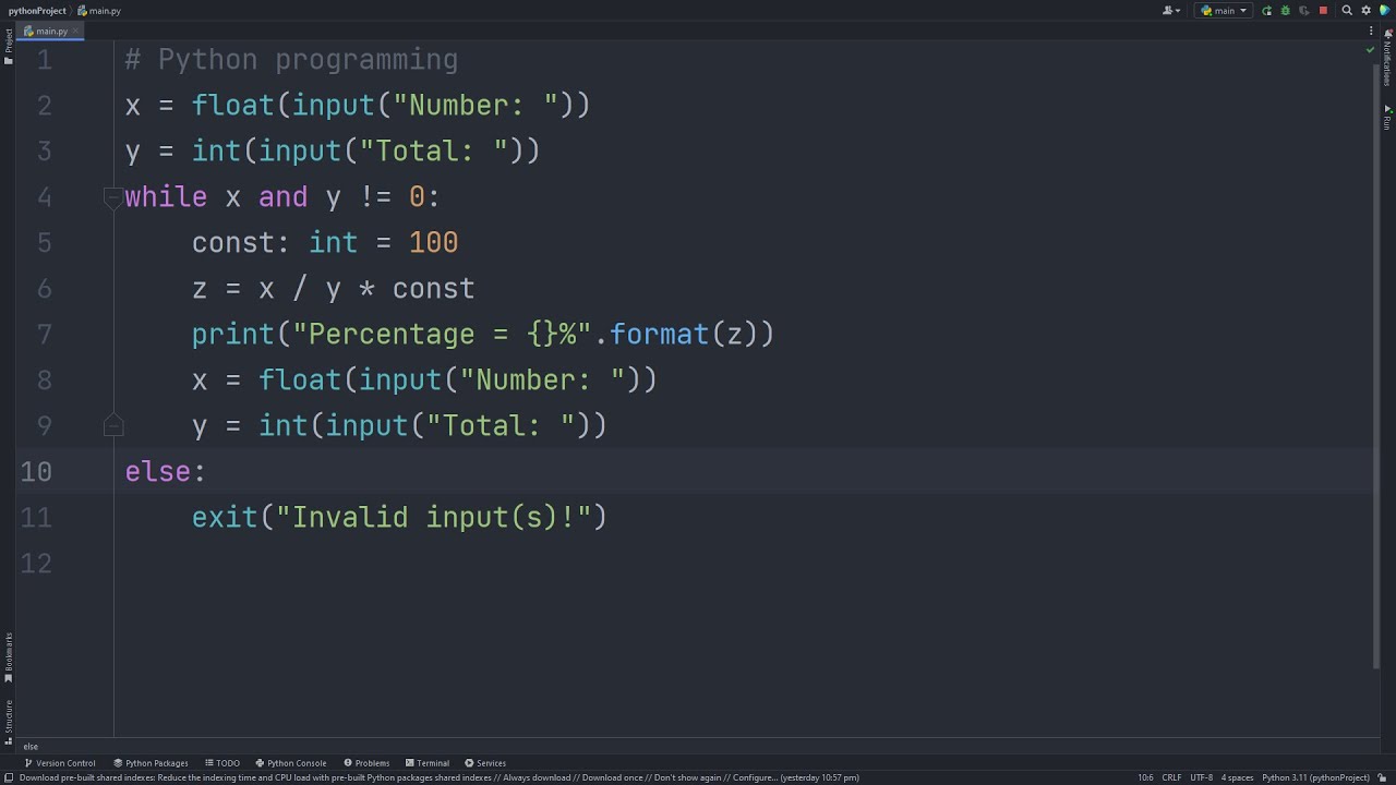 Python Programming I Finding percentage I ASMR