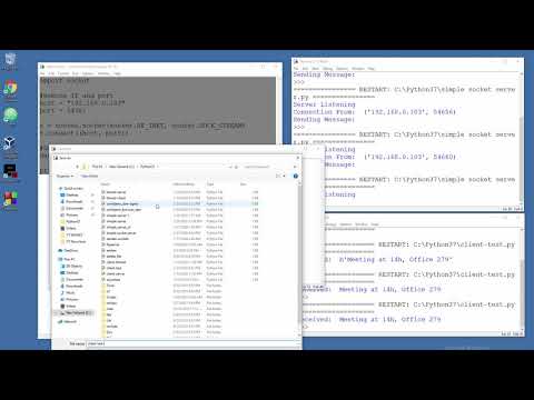 Sockets with Python - 3 - Creating Simple Client
